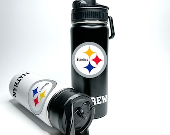 Pittsburgh Steelers Football Stainless Steel Drink Tumbler - Etsy