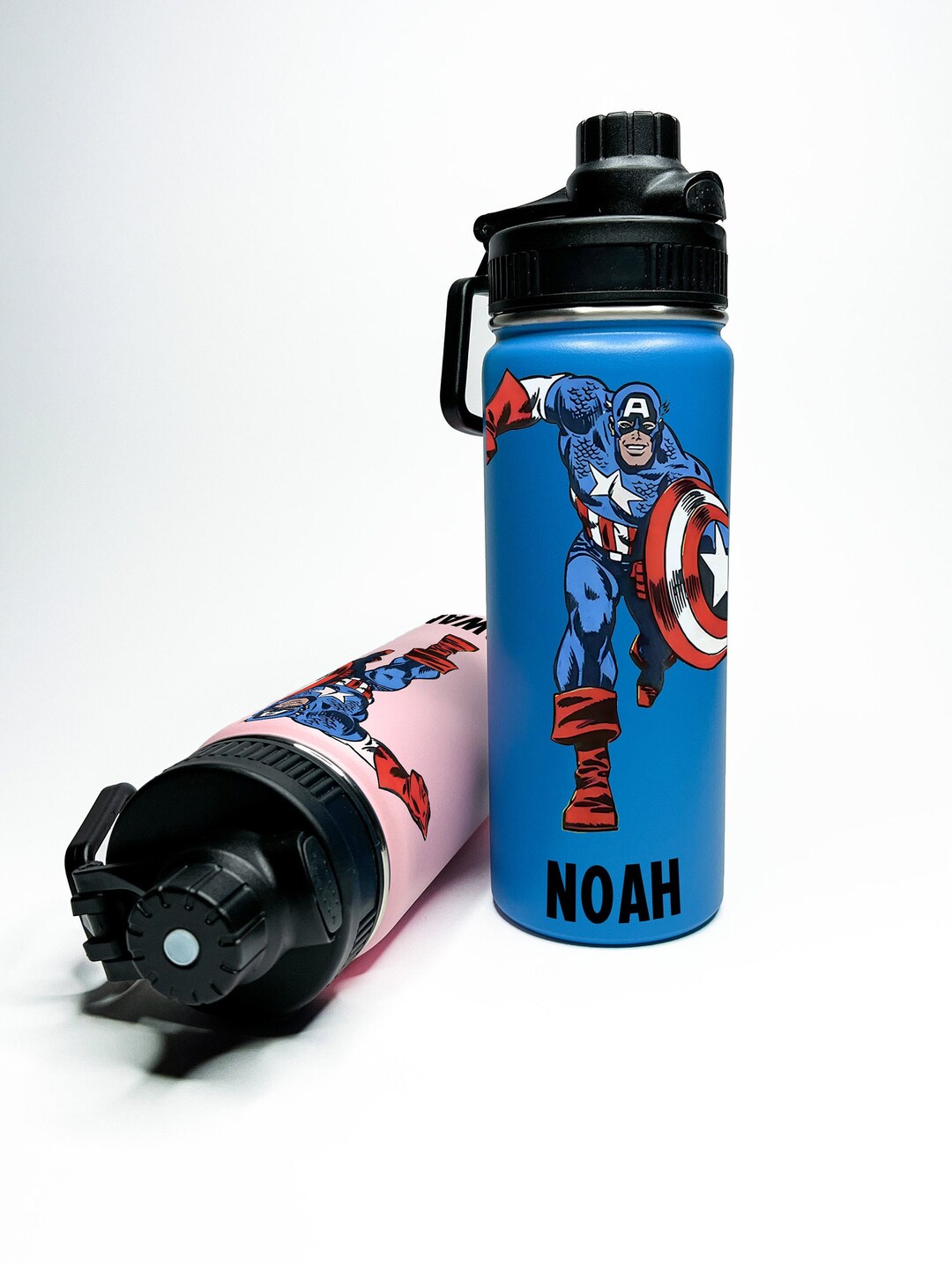 Personalized Custom Superhero Captain With Name Stainless Steel ...