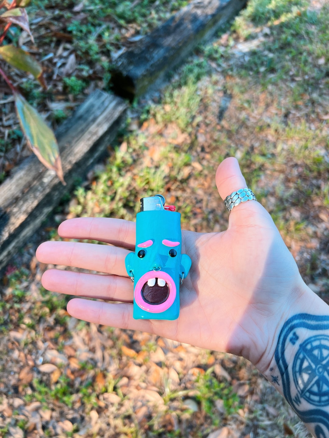 Funky Face Lighter Case Handmade - Polymer Clay - Etsy