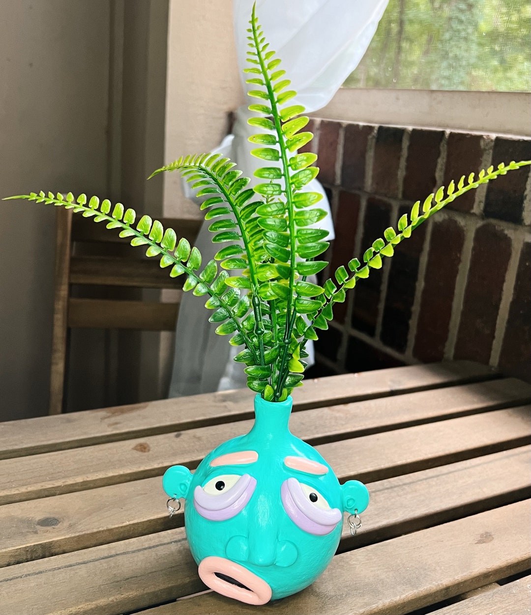 Creepy Face Vase - Handmade - Polymer Clay - Etsy