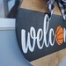 Basketball Welcome Sign Front Door Hanger Welcome Home Decor Sports ...