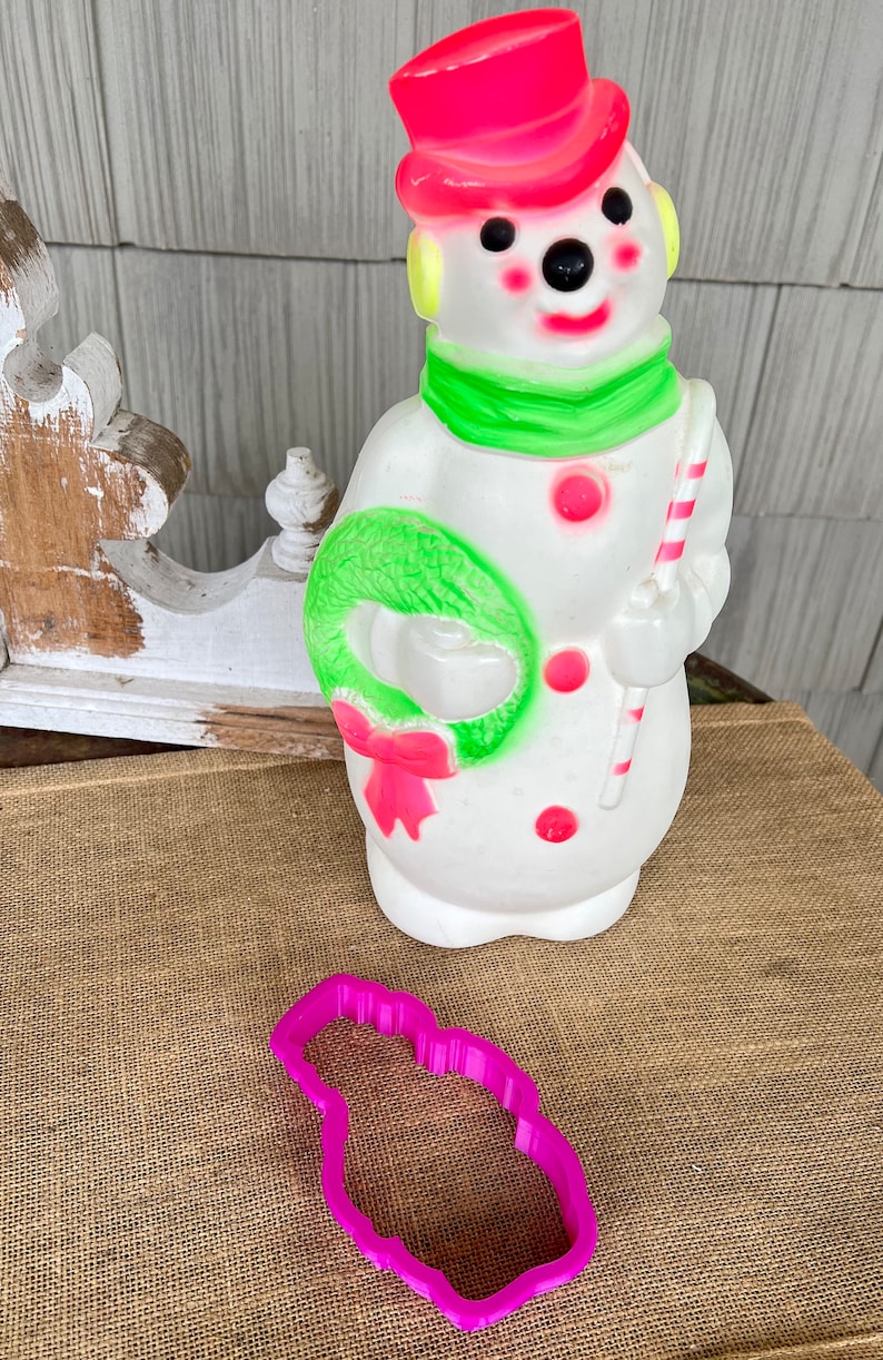 Vintage Snowman STL File to Print Your Own Cookie Cutter for Holiday ...