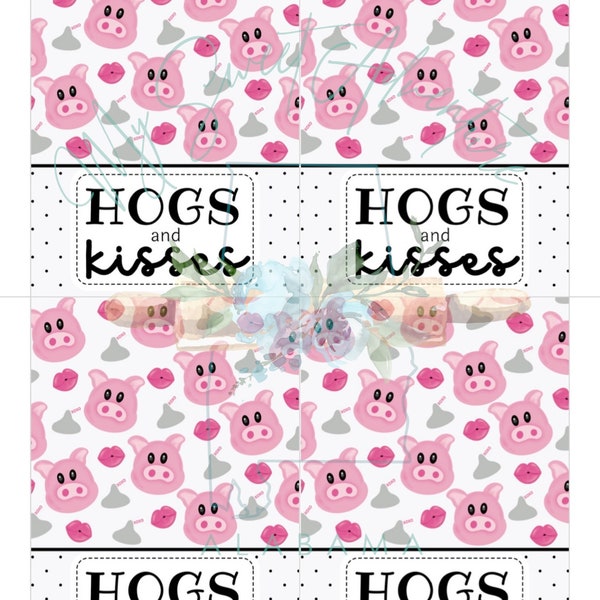 Hogs and Kisses - Etsy
