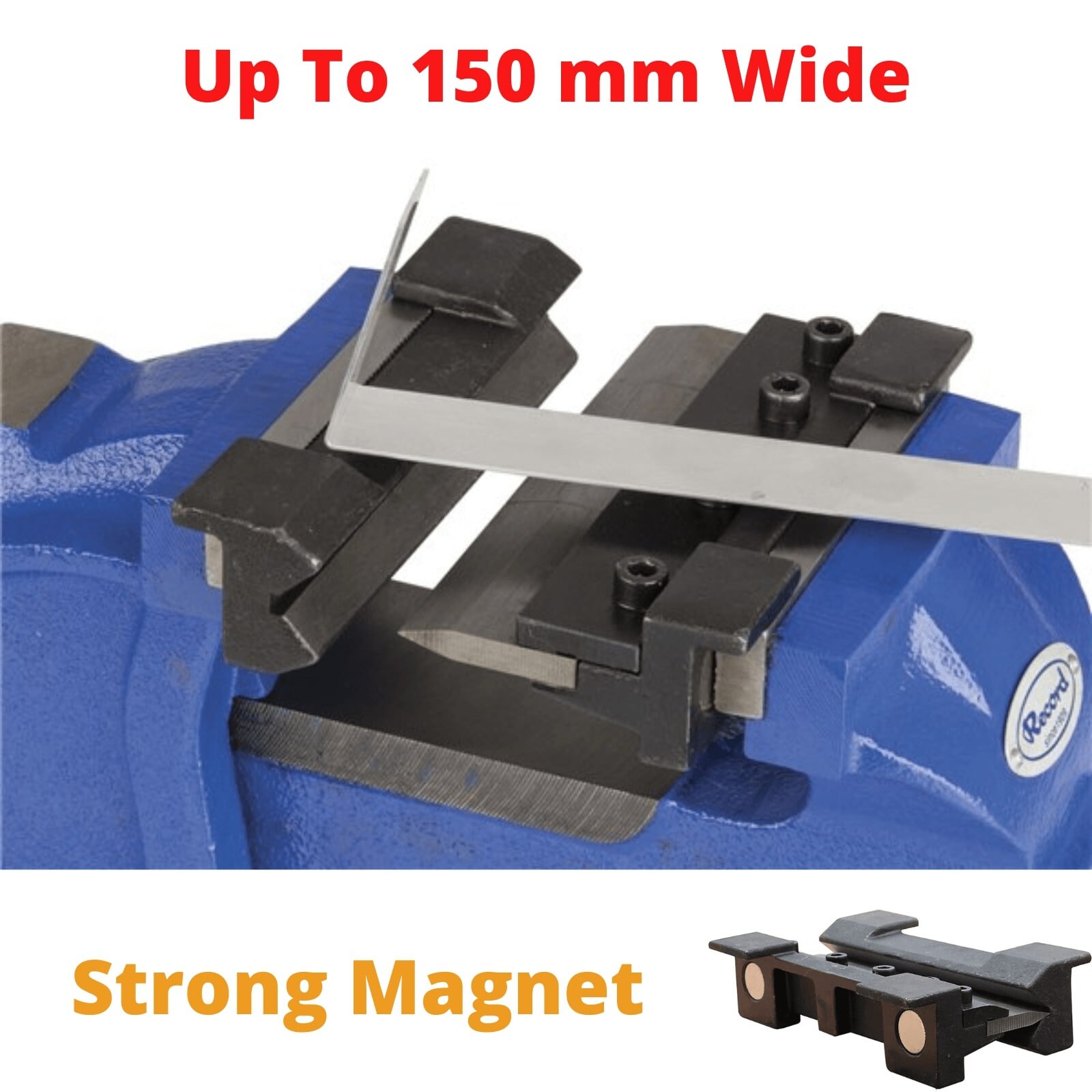 Smart Sheet Metal Bender Pan Break Style 150(l)x30(w)mm Both Halves Vice Mount Magnetic Back to ...