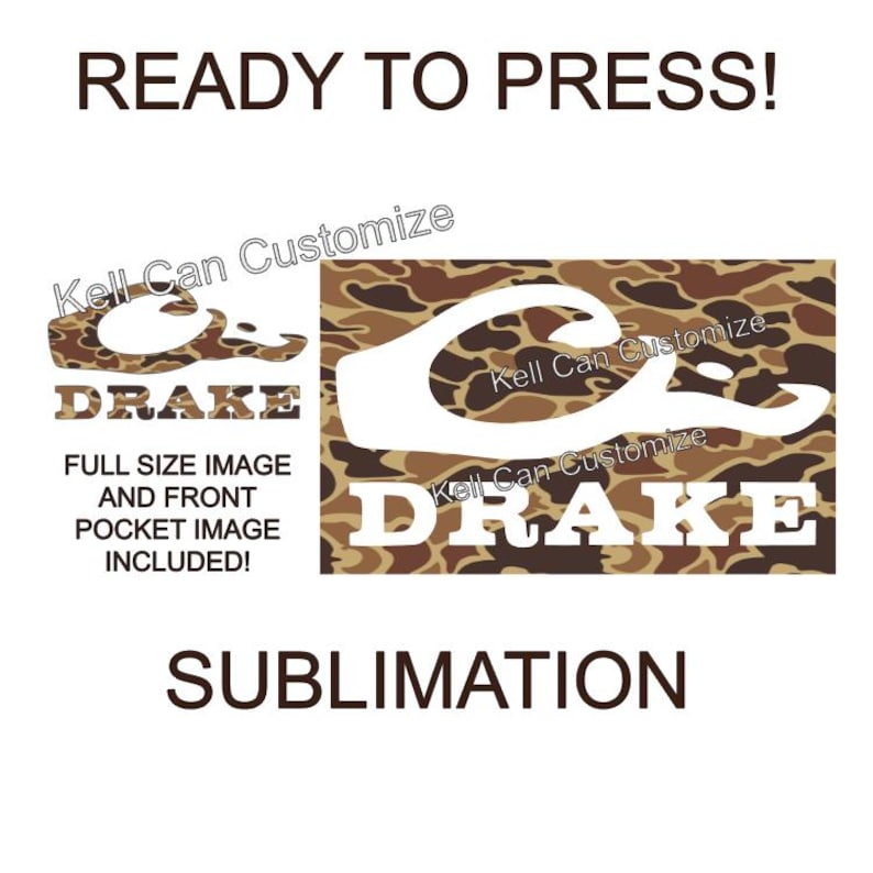 Drake Inspired Camo Brown Logo Png READY TO PRESS Sublimation Transfer ...
