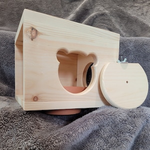Chinchilla Chill Hanging Hideout House With Terracotta Cooling Bowl ...