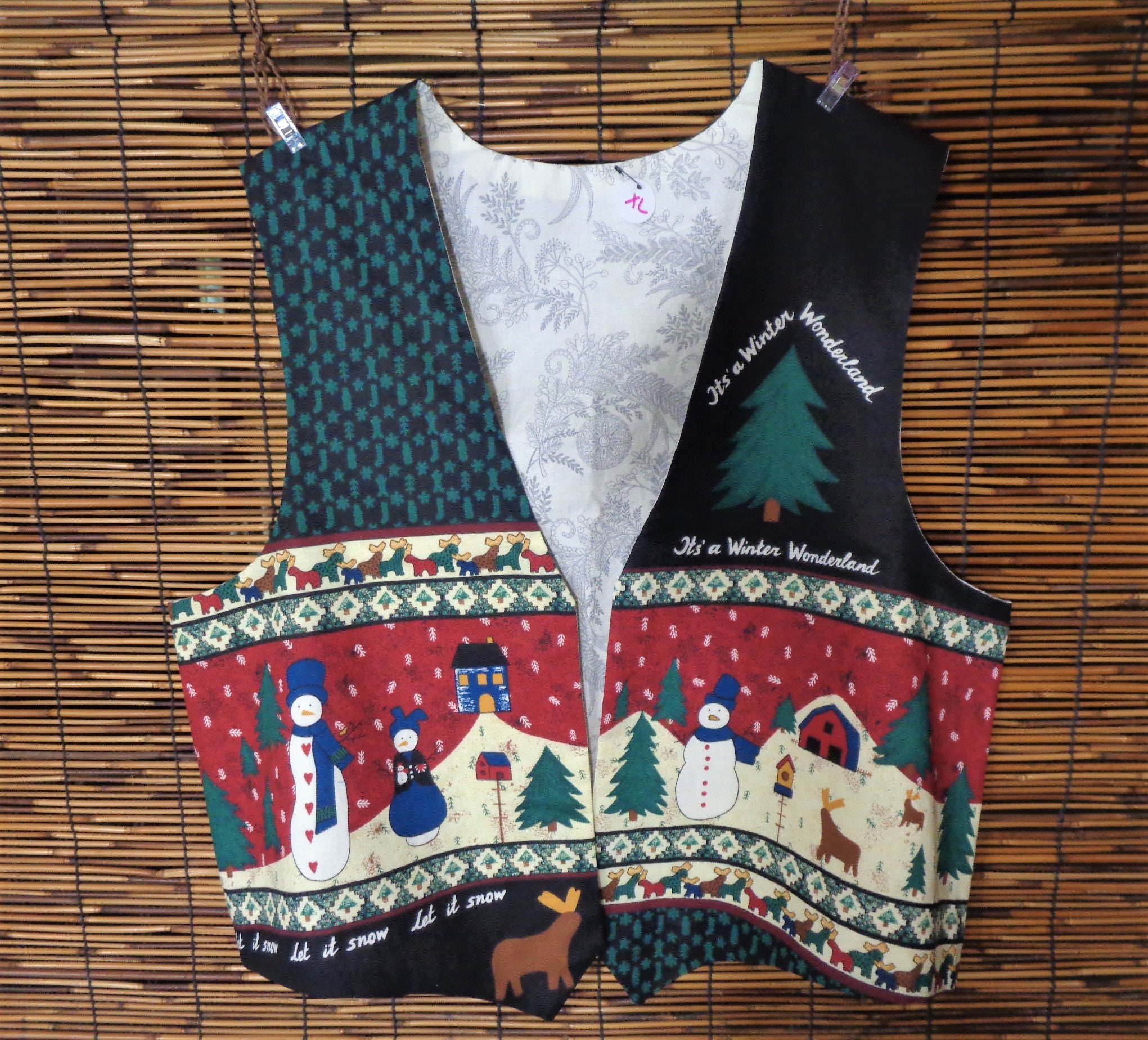 Winter Wonderland Holiday Vest / Christmas Women's Vest / Size XL ...