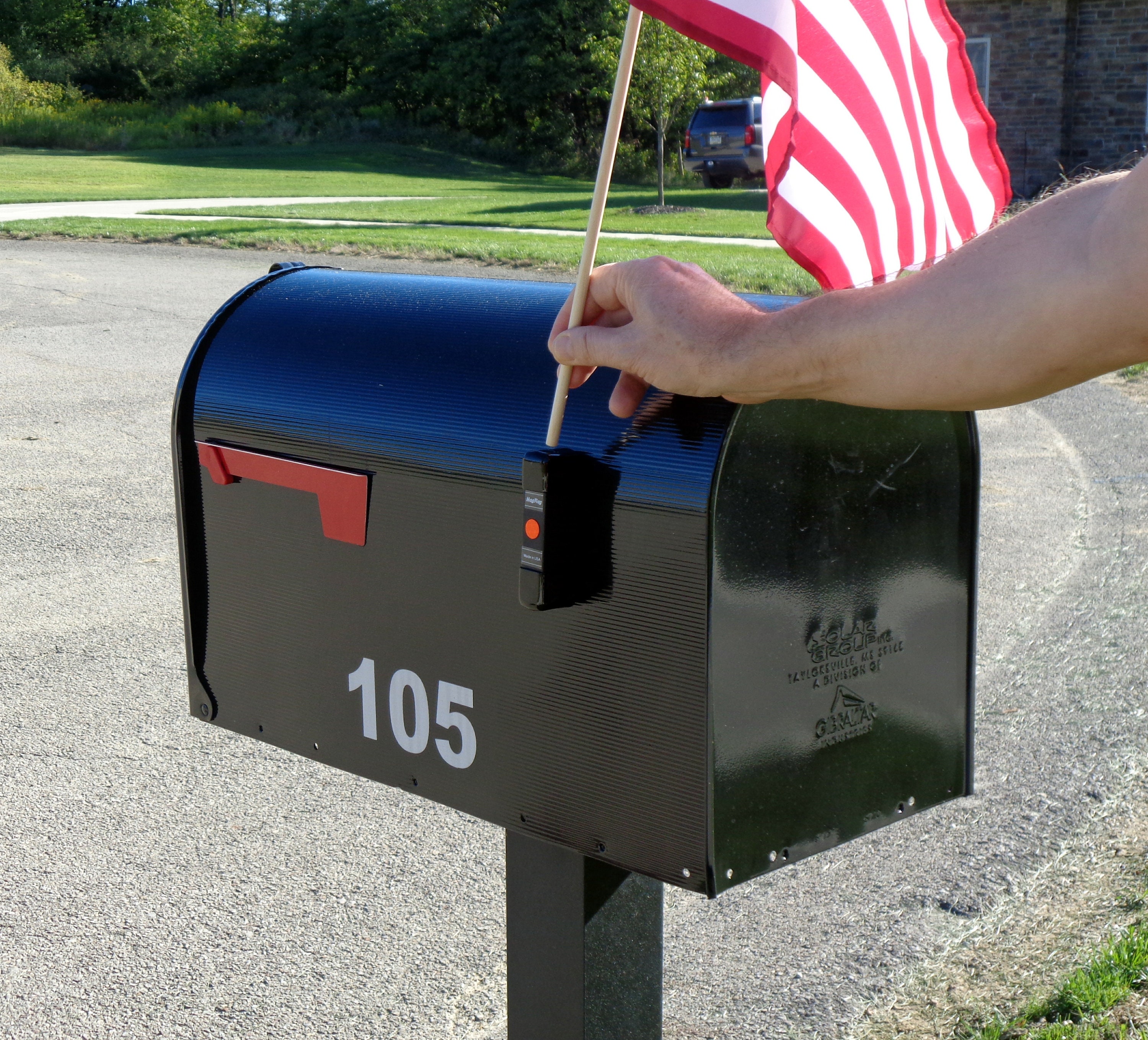 Magnetic Flag Pole Holder for Steel Mailbox, Made in USA - Etsy
