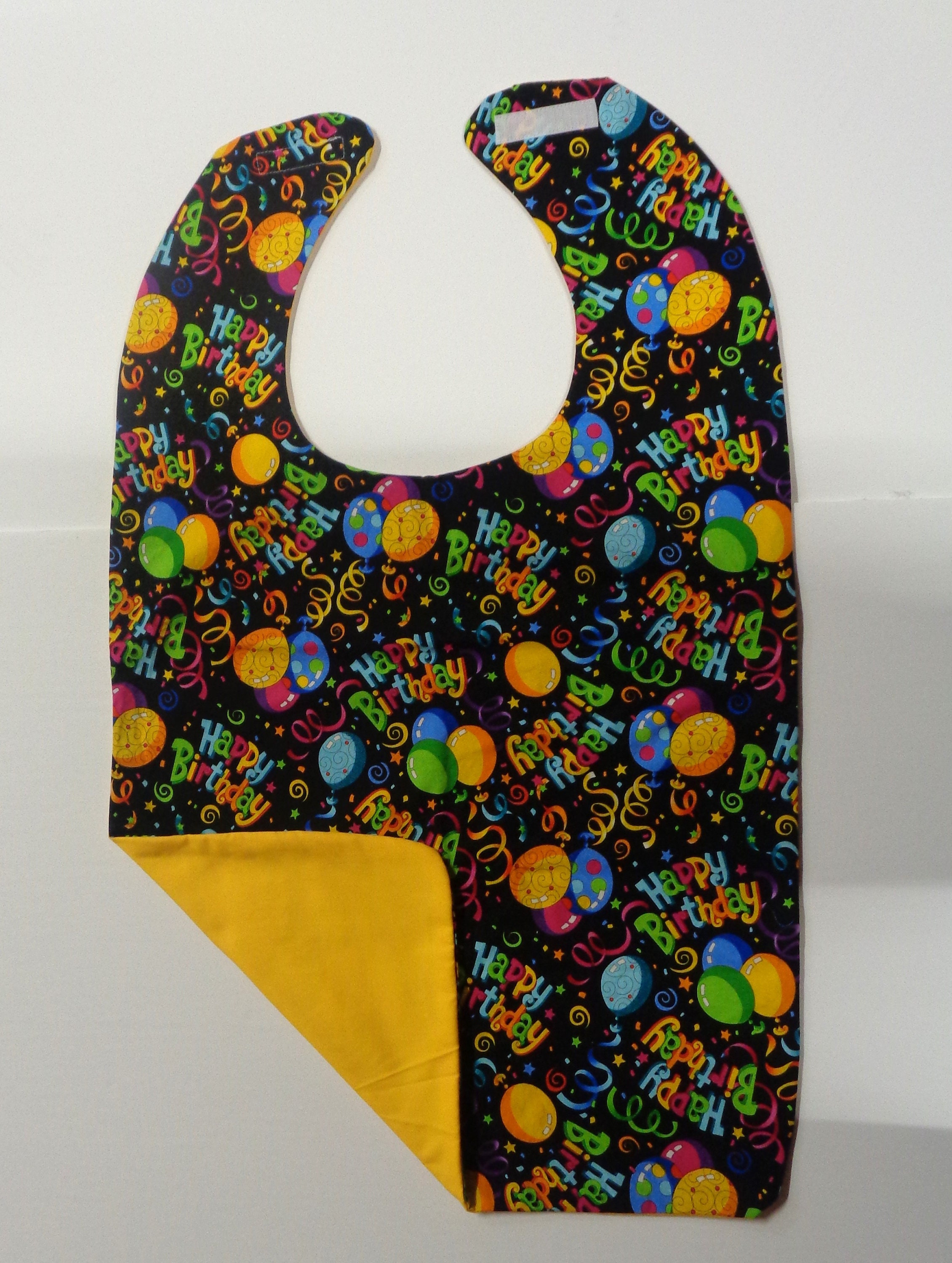 Happy Birthday Bib / Novelty Adult Bib / Adult Bib / Bibs for Sloppy ...