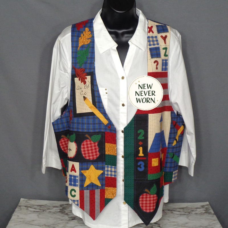 Teacher Vests Vintage - Etsy