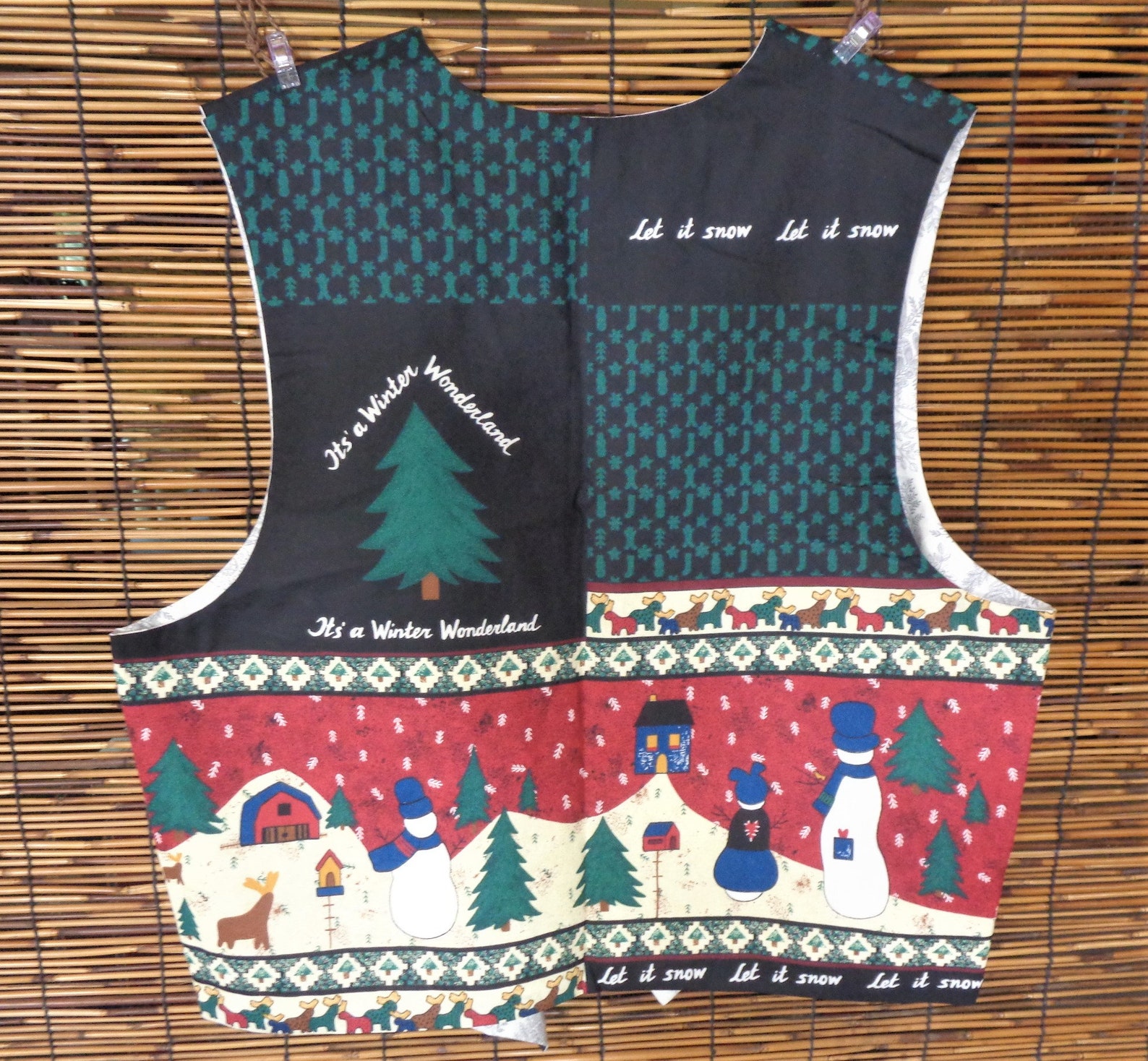 Winter Wonderland Holiday Vest / Christmas Women's Vest / Size XL ...