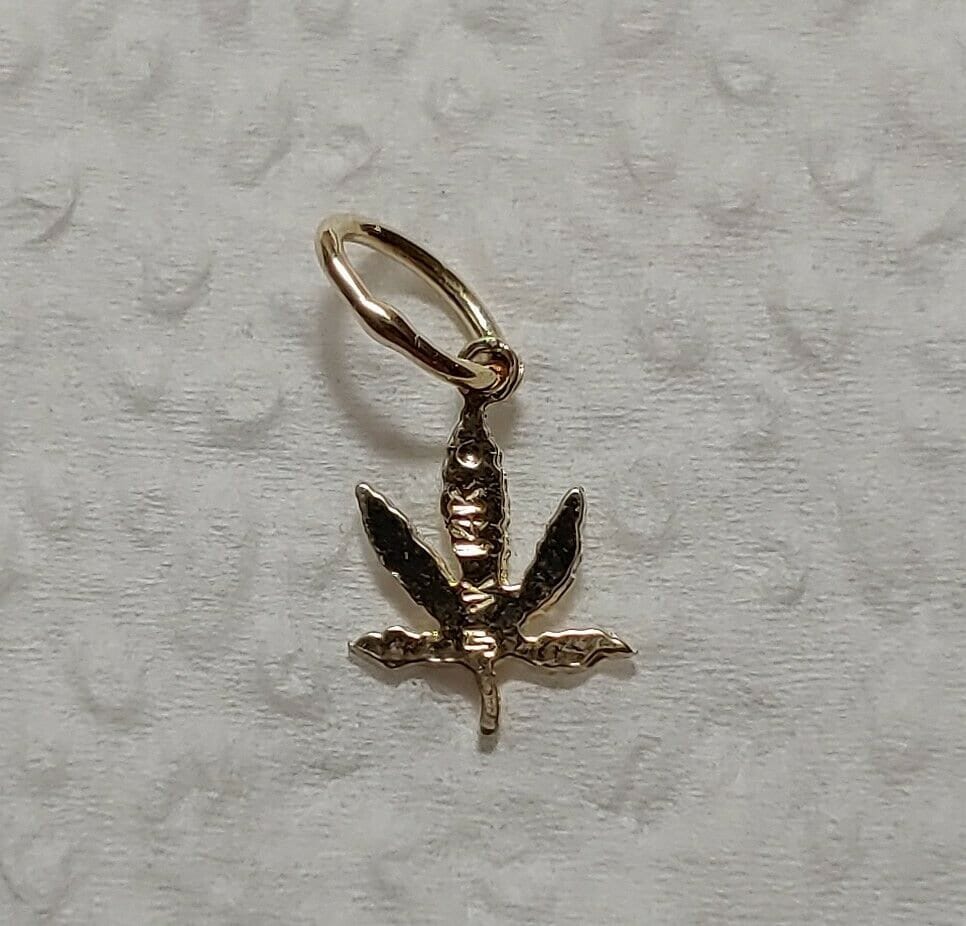 New 14k Cannabis Marijuana Weed Charm Pendant - Etsy