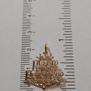 New 14k Yellow Gold Puerto Rican Charm Pendant - Etsy