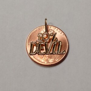 New 14k Yellow Gold 10% Devil Charm Pendant - Etsy