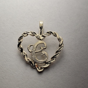New 14k Yellow Gold Alphabet Cursive C Charm Pendant - Etsy