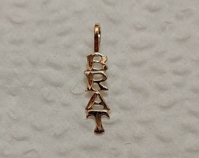 New 14k Yellow Gold Brat Charm Pendant - Etsy