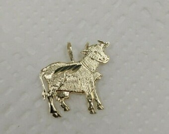 Diamond Cow Necklace - Etsy