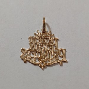 New 14k Yellow Gold Puerto Rican Charm Pendant - Etsy