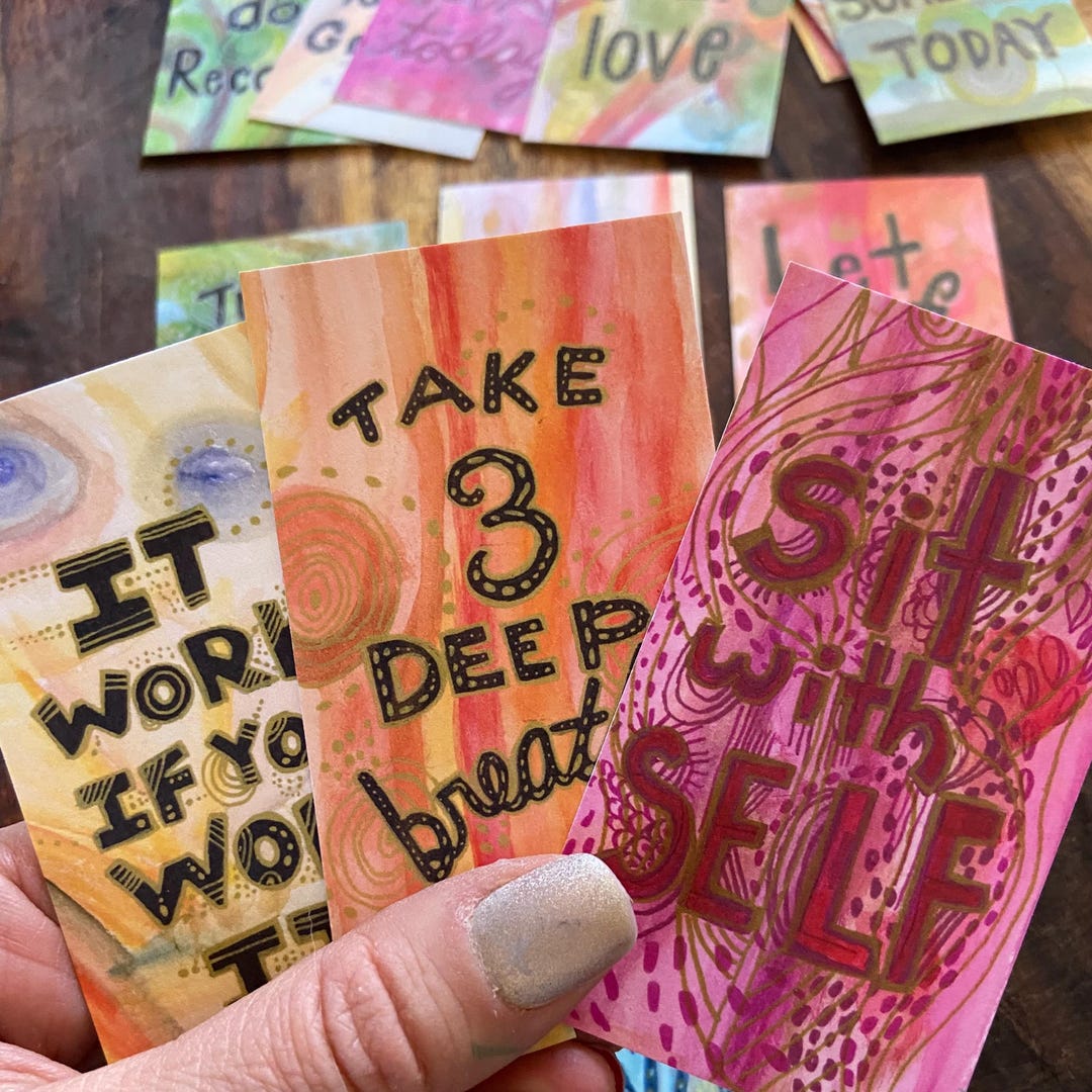 Pocket Cards, Inspirational Sayings Cards - Etsy