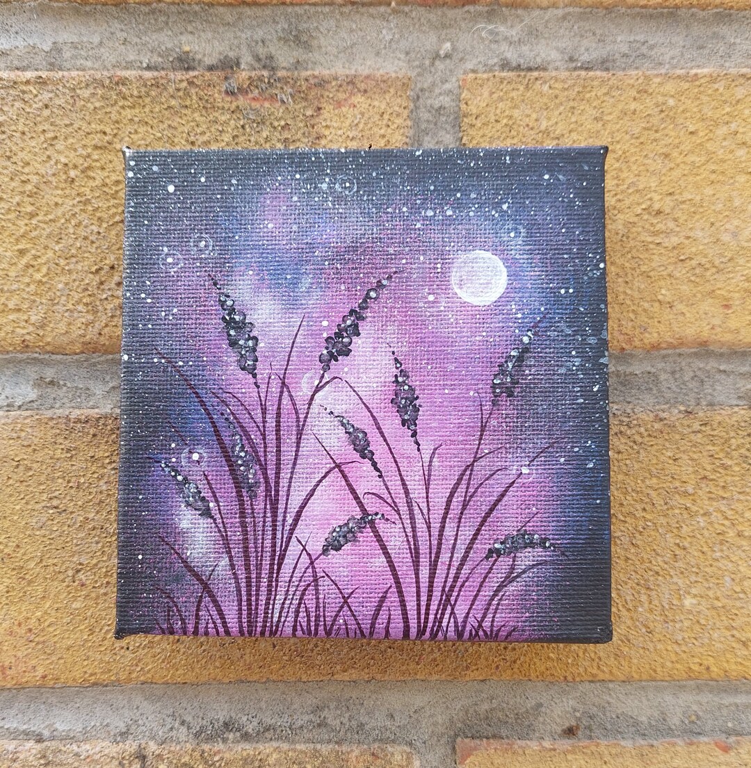 Mini Flower Painting, Nature Art, Floral Art, Landscape, Small Painting ...