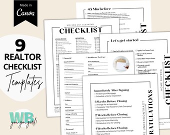 Under Contract Checklist Realtor Tool Real Estate Marketing - Etsy