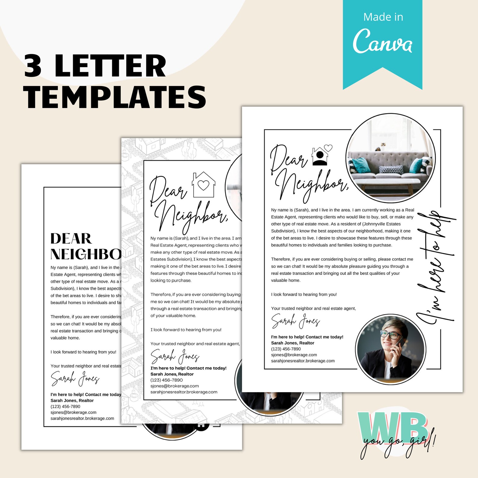 Real Estate Agent Letter New Real Estate Flyer Real Estate - Etsy