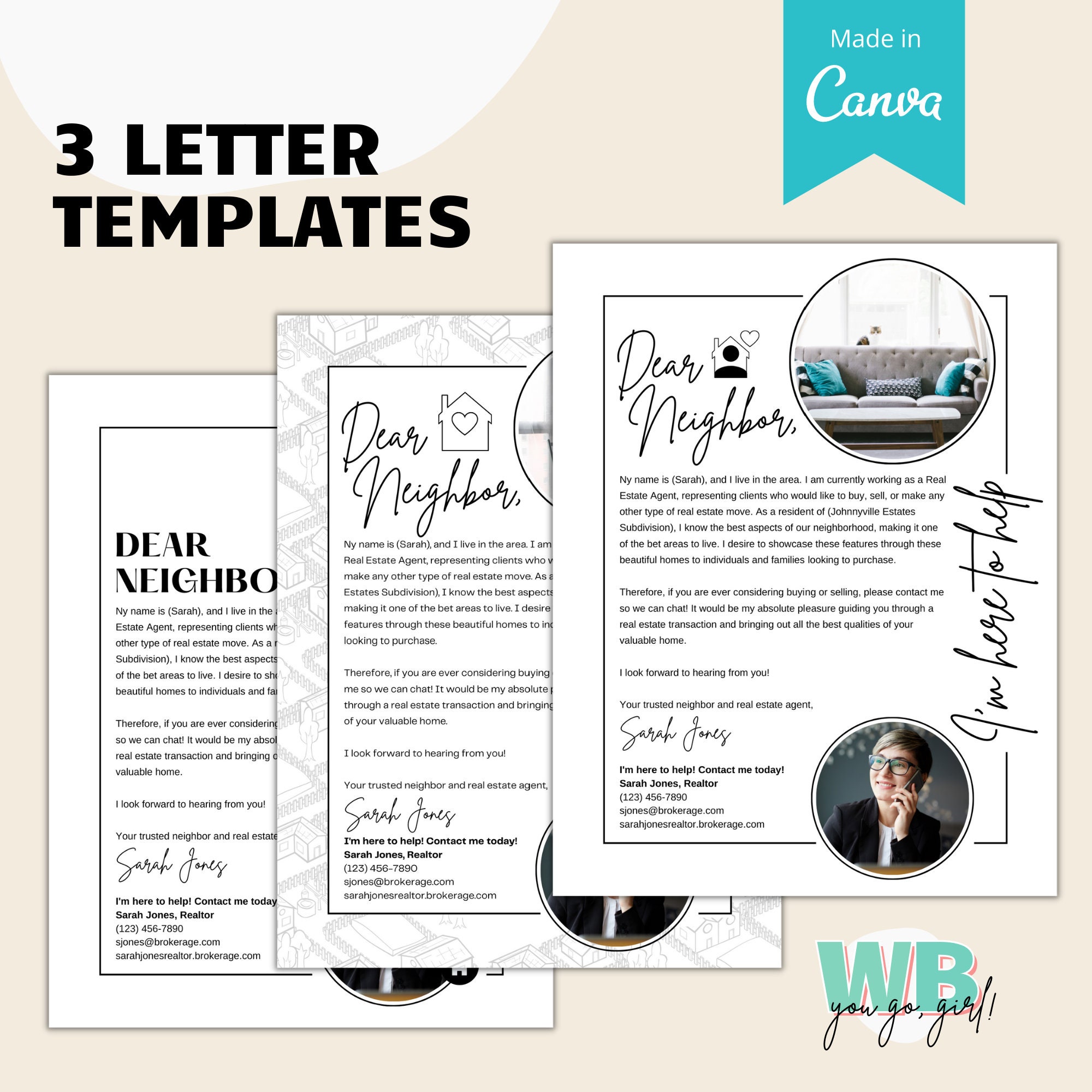 Real Estate Agent Letter New Real Estate Flyer Real Estate - Etsy