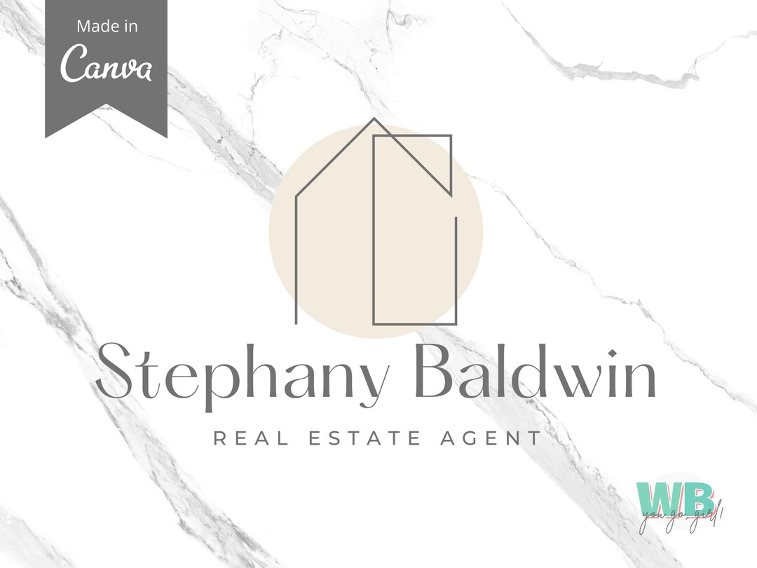 Premade Broker Logo, Real Estate Logo Design for Agents, DIY Logo ...