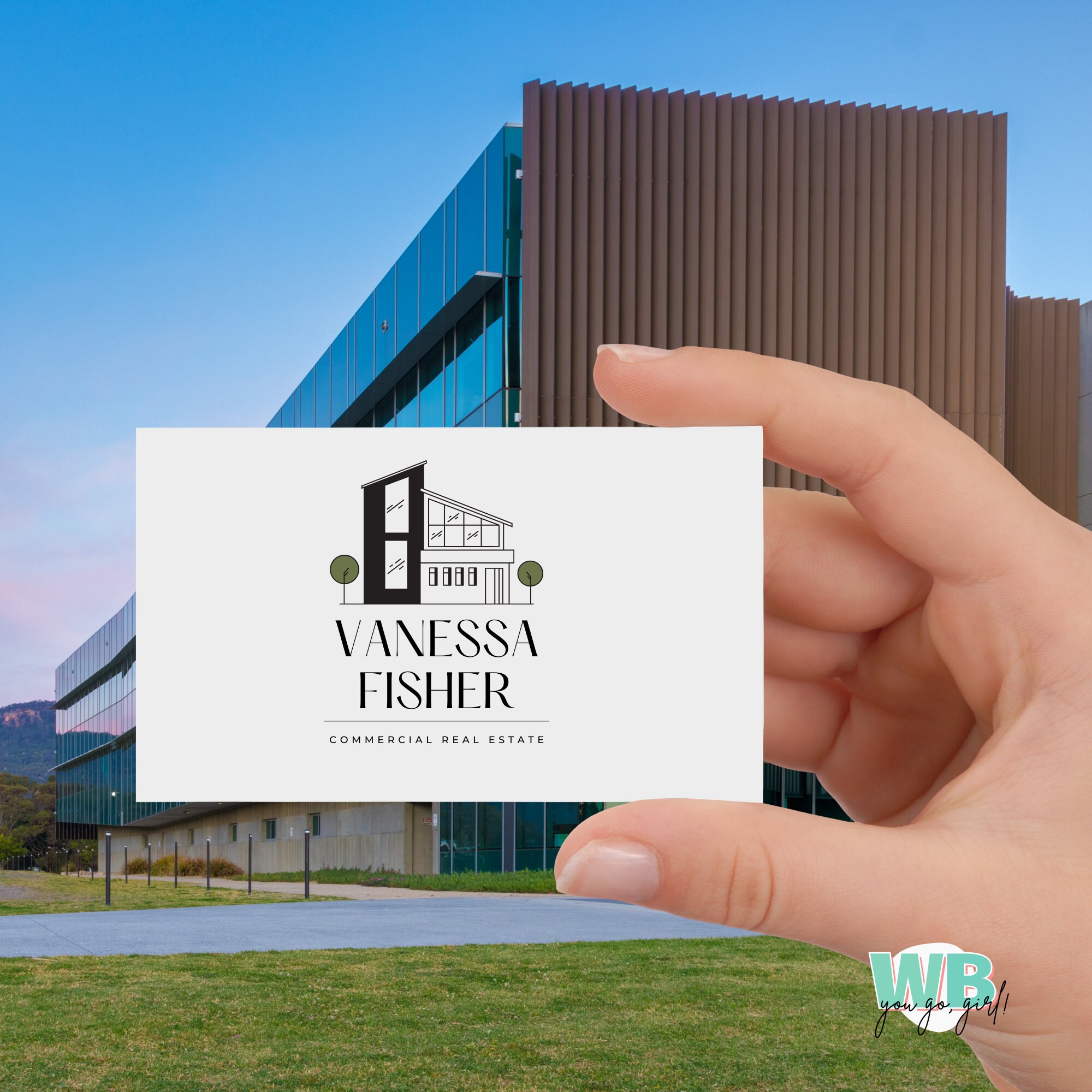Commercial Real Estate Logo Design, DIY Logo Canva Template, Commercial ...