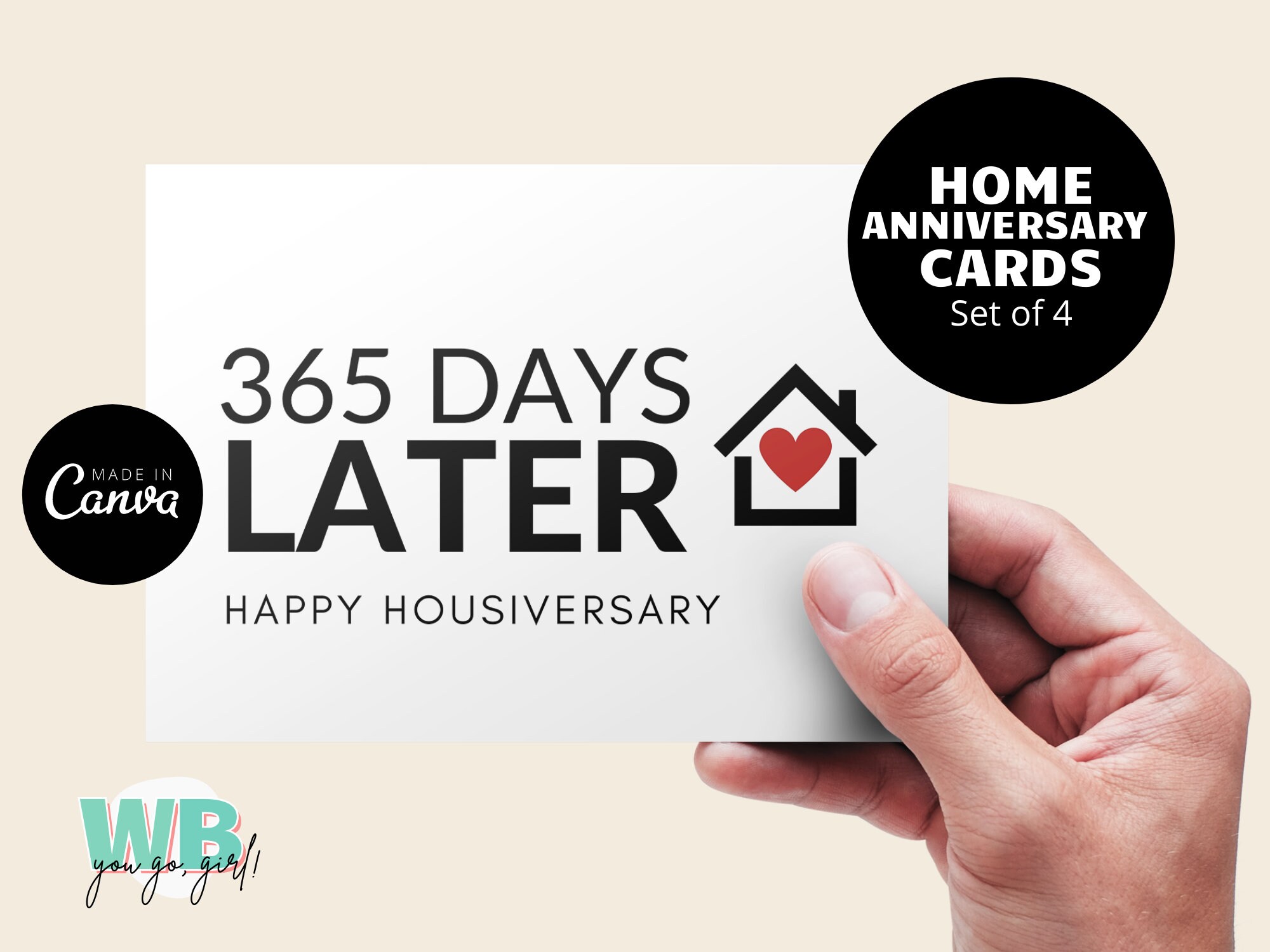 Happy House Anniversary Card Happy Home Anniversary Mailer | Etsy