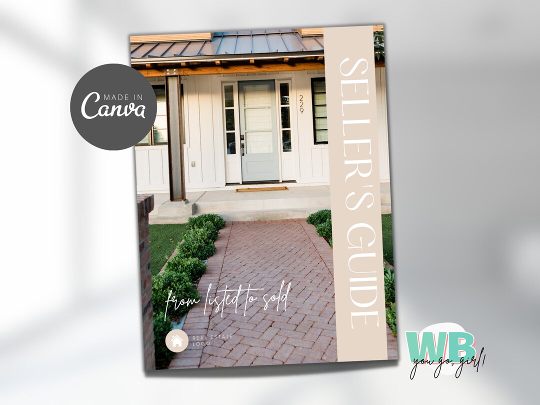 Home Seller Guide, Pre Listing Packet, Editable Canva Seller Packet ...