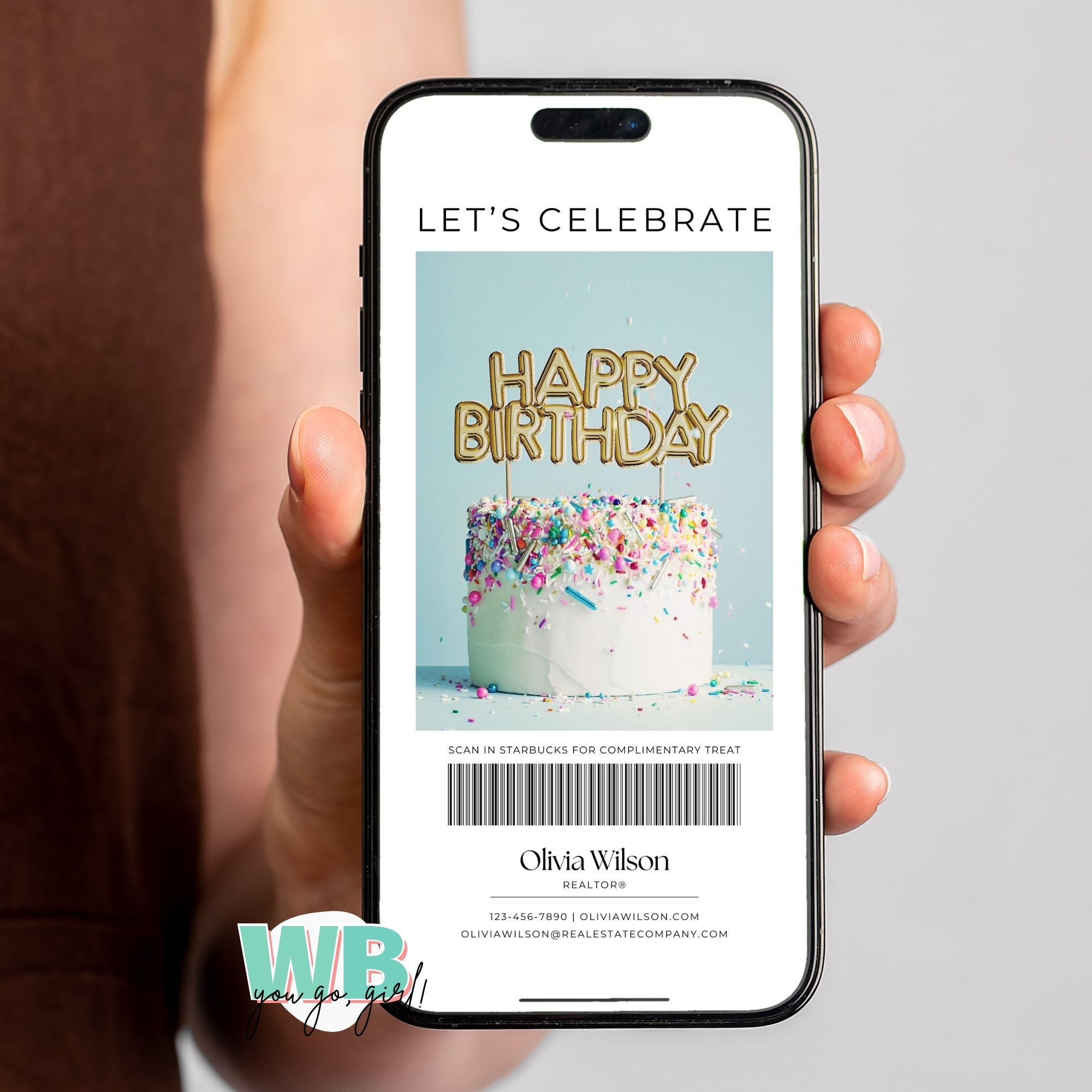 Digital Birthday Card Happy Birthday Card for Client - Etsy