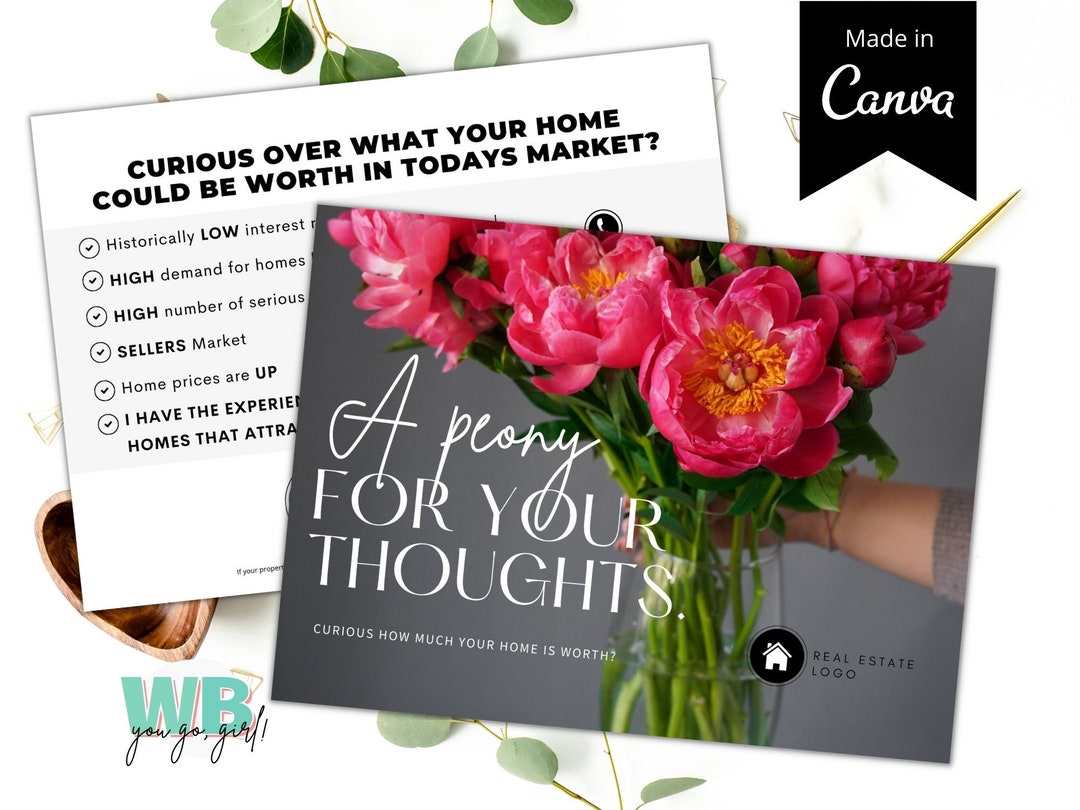 Real Estate Spring Postcards, Spring Mailers, Realtor Spring Card ...