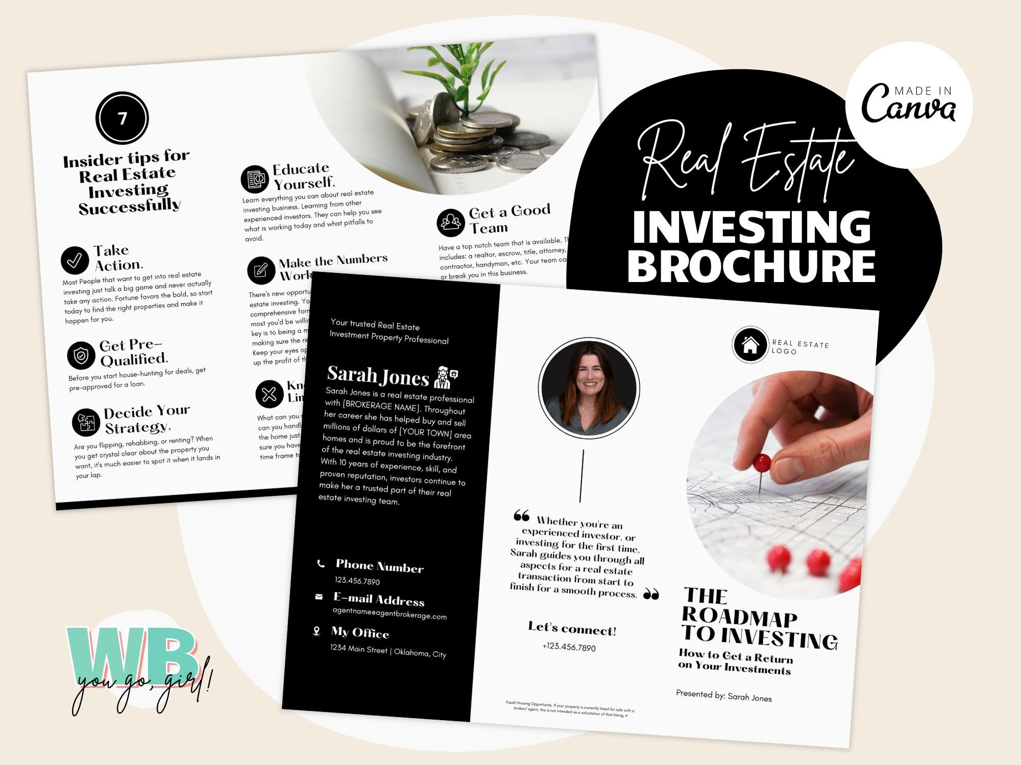 Real Estate Investing Trifold Brochure, Residential Investing, Real ...