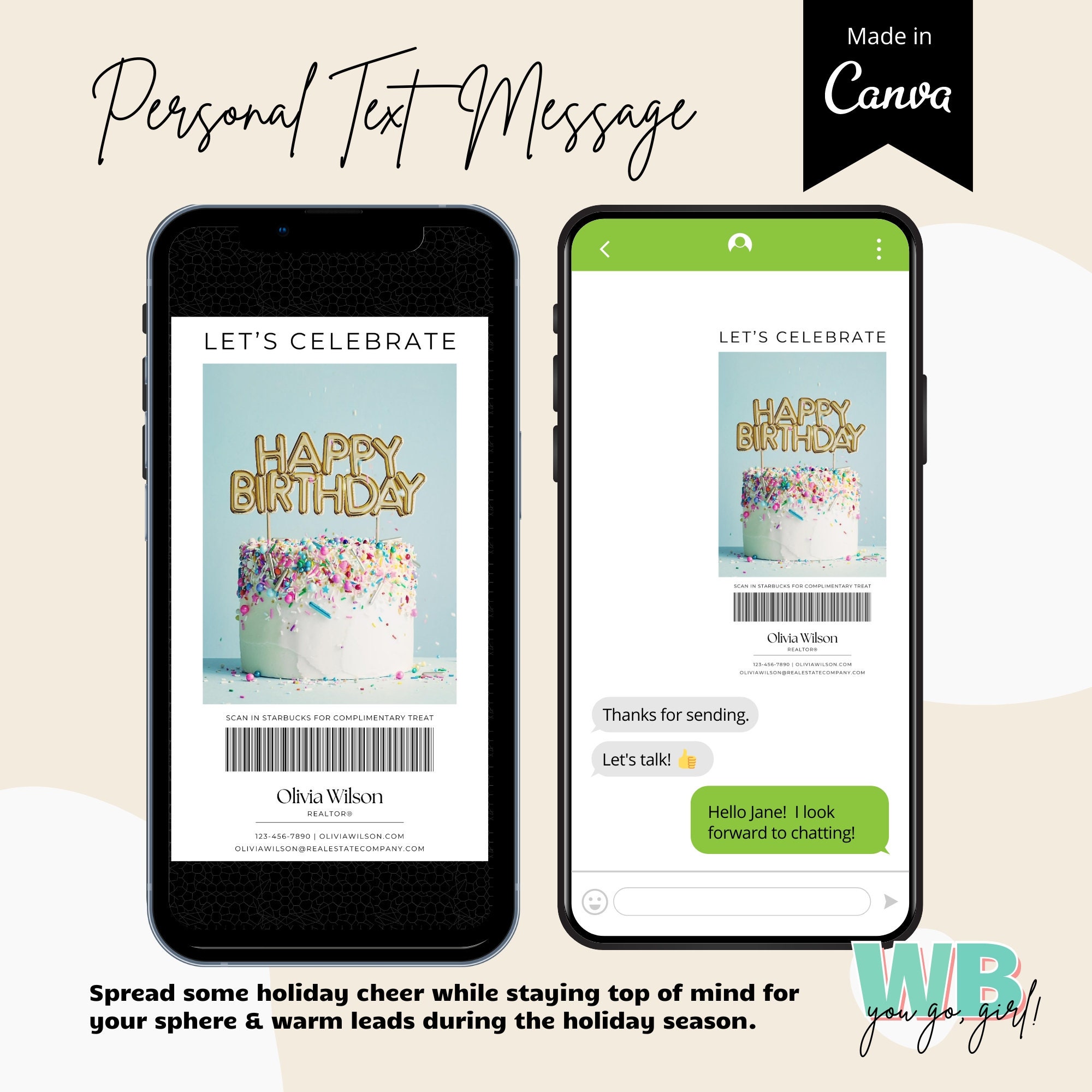 Digital Birthday Card Happy Birthday Card for Client - Etsy