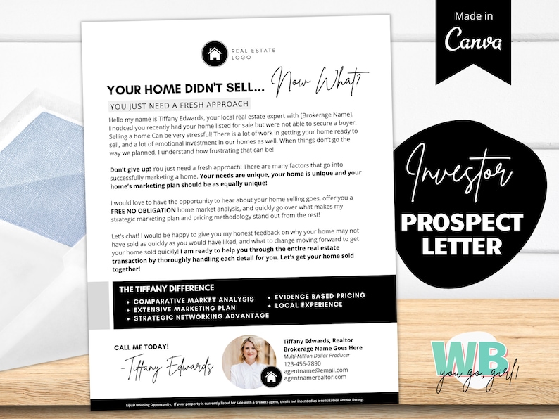 Investor Property Letter Letter to Buy House Investor - Etsy