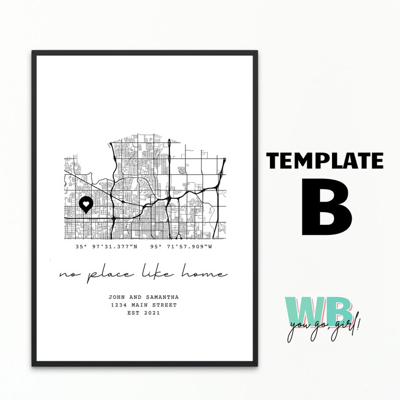 Personalized Map, Custom House Map, Personalized House Warming Gifts ...