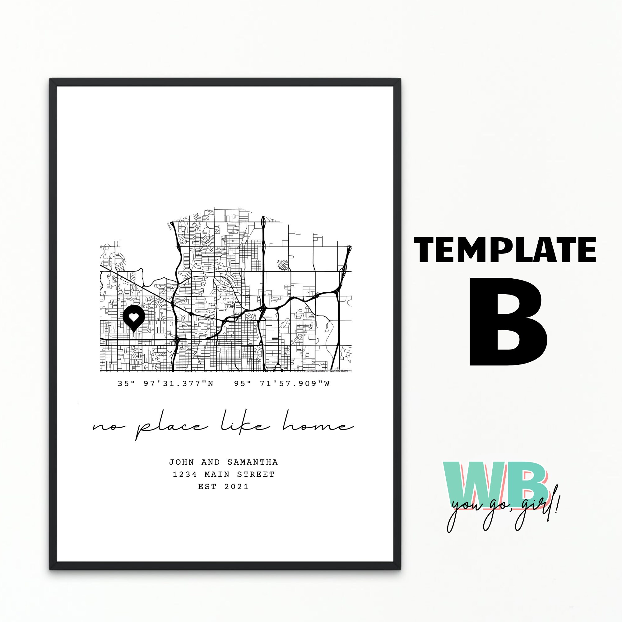 Personalized Map, Custom House Map, Personalized House Warming Gifts ...