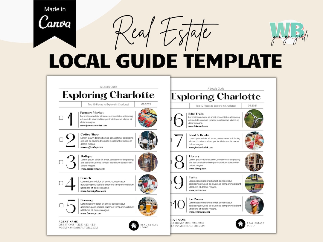 Real Estate Local Guide Template, Welcome Guide, City Guide Flyer ...