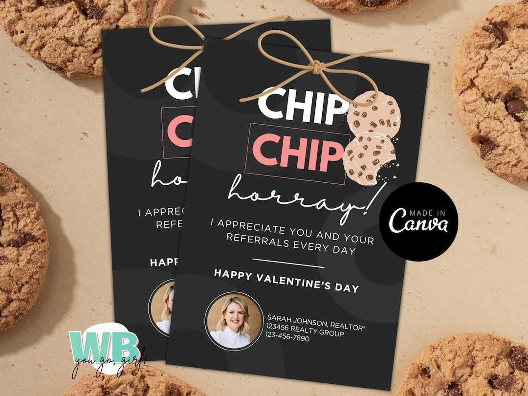 Realtor Valentine Pop by Tag, Real Estate Referrals Cookie Gift Tags ...