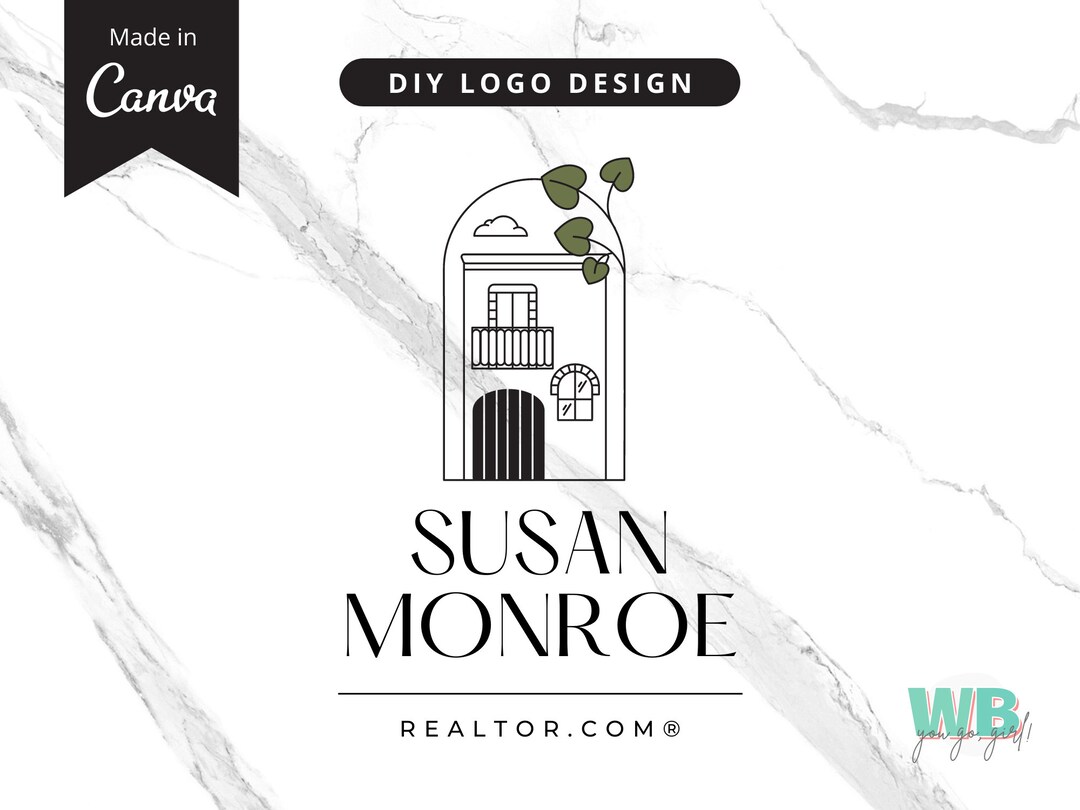 Premade Broker Logo, Luxury Real Estate Logo Design for Agents, DIY ...