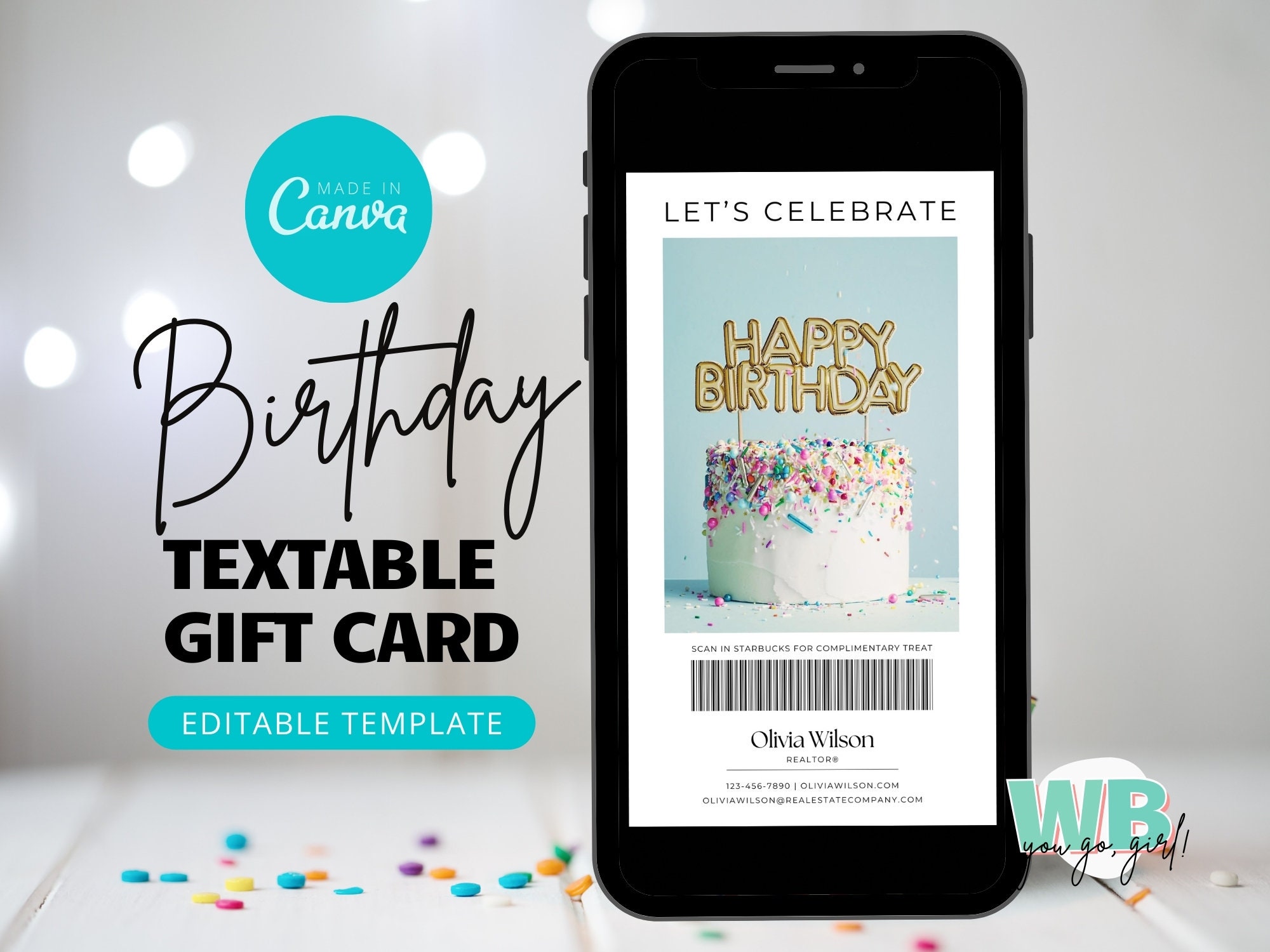 Digital Birthday Card Happy Birthday Card for Client - Etsy