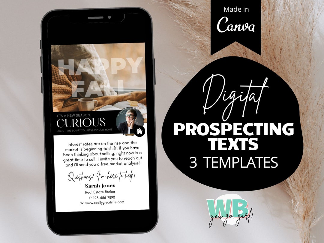 Prospecting Text Message, Textable Real Estate Card, Home Equity ...