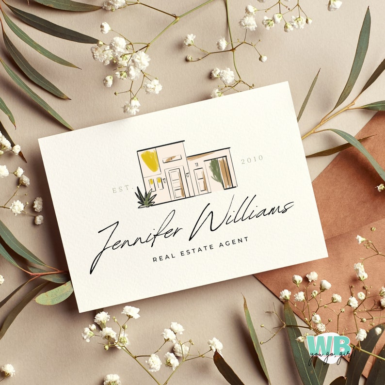 Water Color Real Estate Logo, House Logo, Home Logo, Realtor Logo ...