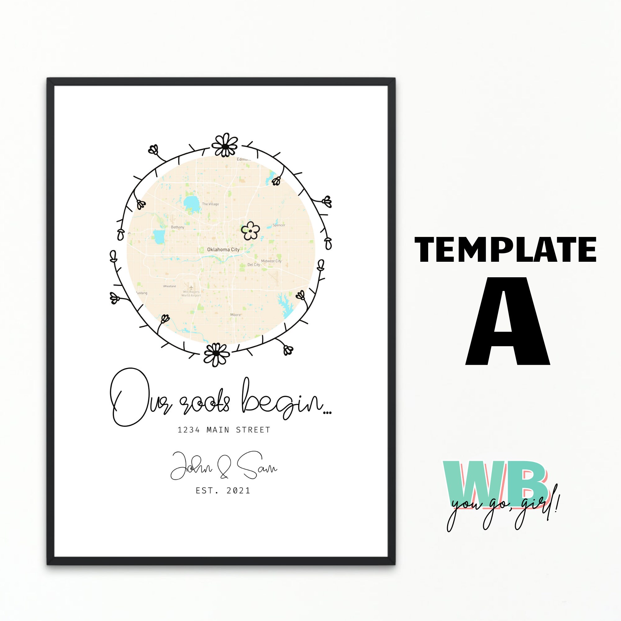 Custom Street Map, Realtor Closing Gift for Clients, Personalized ...