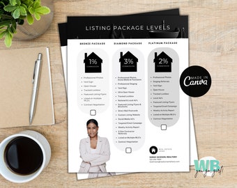 Real Estate Commission Sheet Template, Listing Presentation, Commission ...