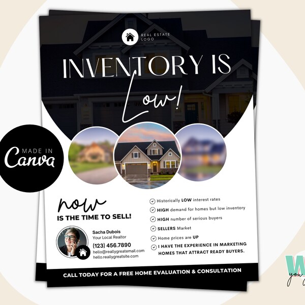 Canva Inventory Template - Etsy