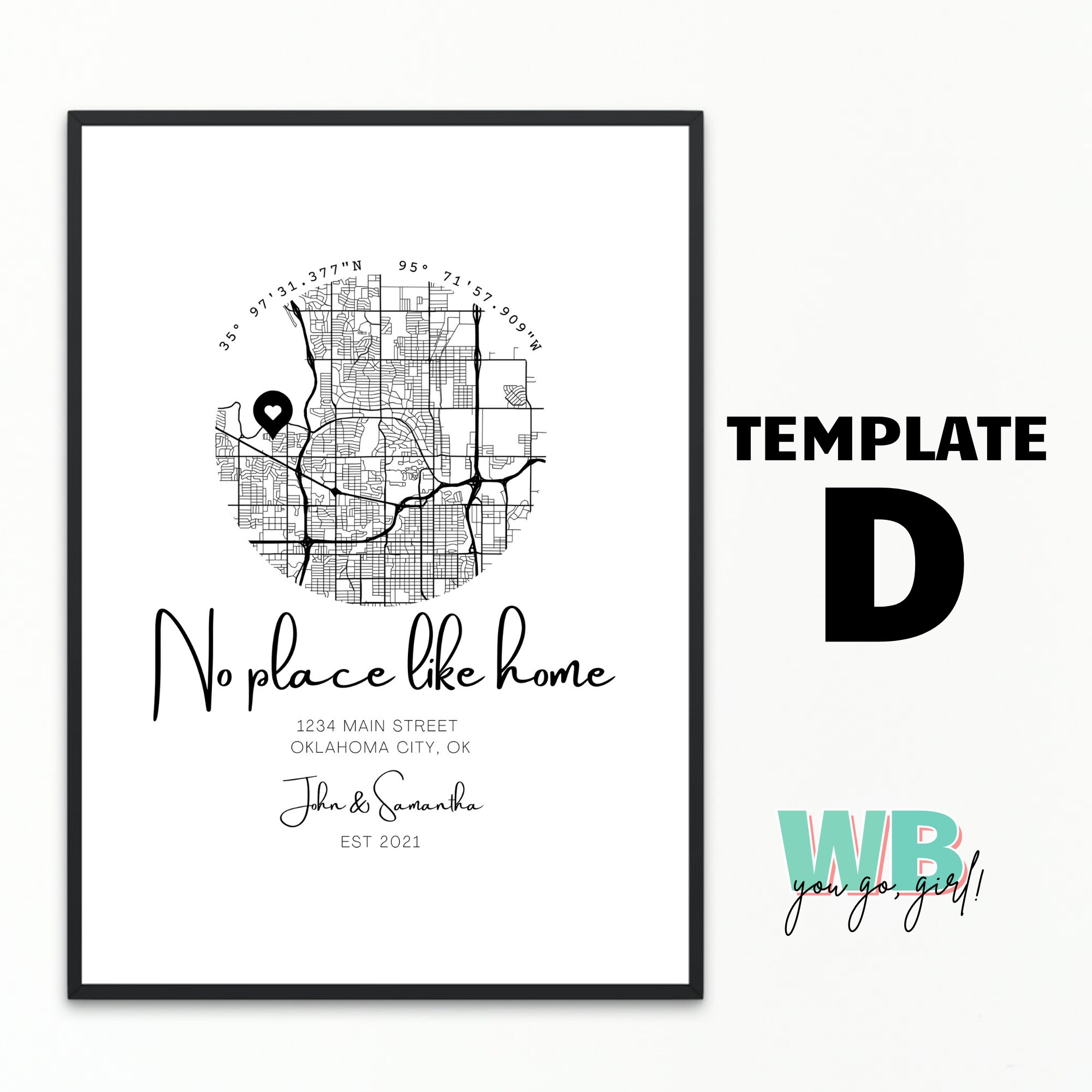 Personalized Map, Custom House Map, Personalized House Warming Gifts ...