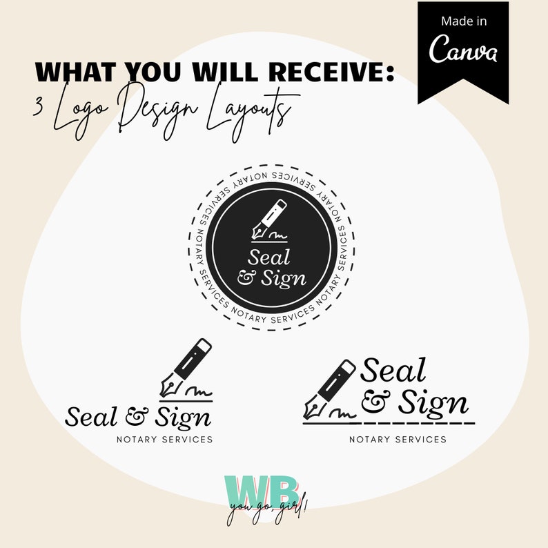 Notary Logo Bundle, Notary Marketing, Notary Logos, Notary Business ...
