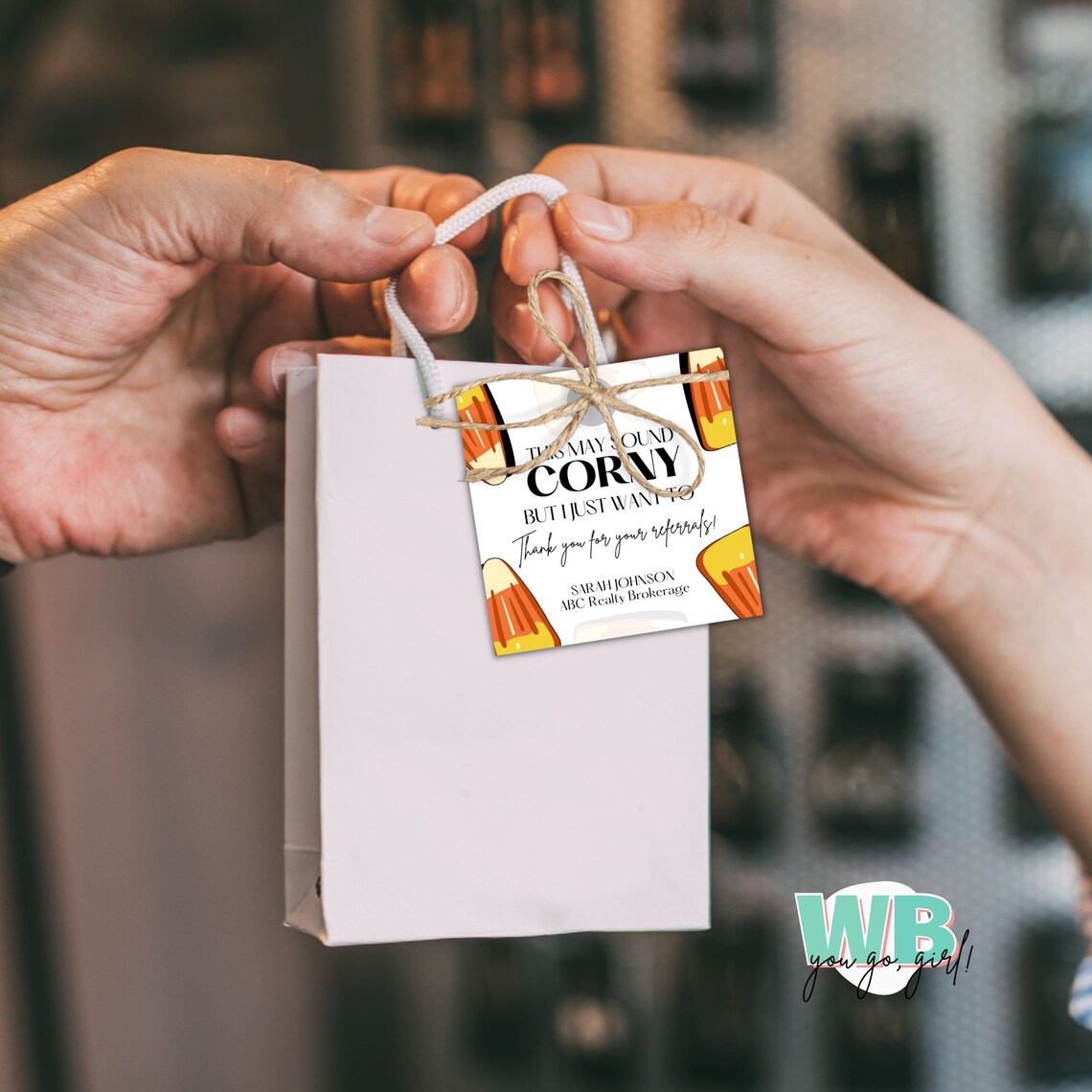 Candy Corn Gift Tag Template, Halloween Client Appreciation Gift Tags ...